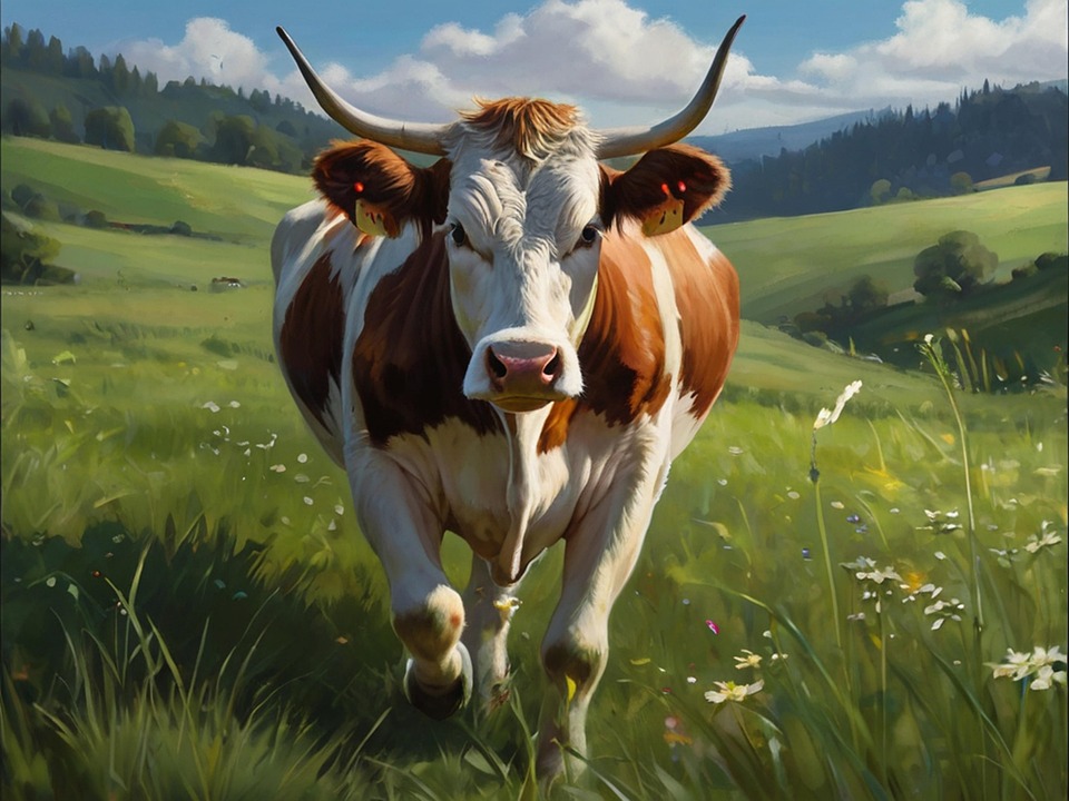 Download Ai Generated, Cow, Ruminant. Royalty-Free Stock Illustration ...