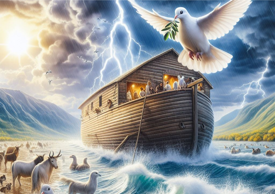 Download Ai Generated, Noah'S Ark, Flood. Royalty-Free Stock Illustration Image - Pixabay