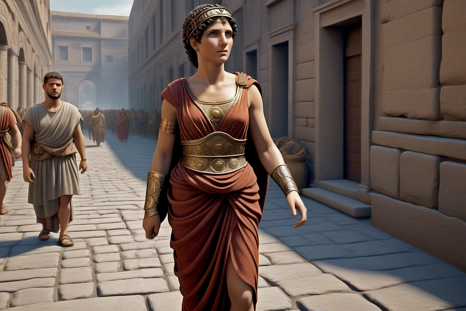 Download Roman Woman, Woman, Portrait. Royalty-Free Stock Illustration ...