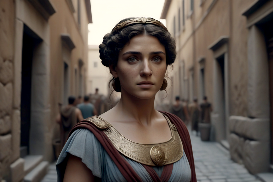Download Roman Woman, Woman, Portrait. Royalty-Free Stock Illustration ...