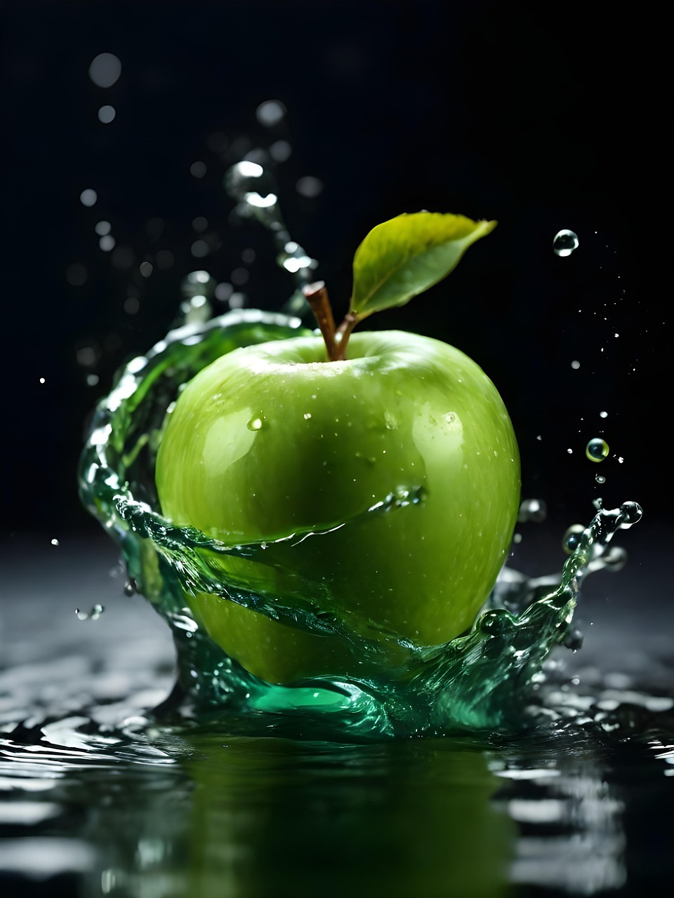 Download Ai Generated Green Apple Royalty Free Stock Illustration
