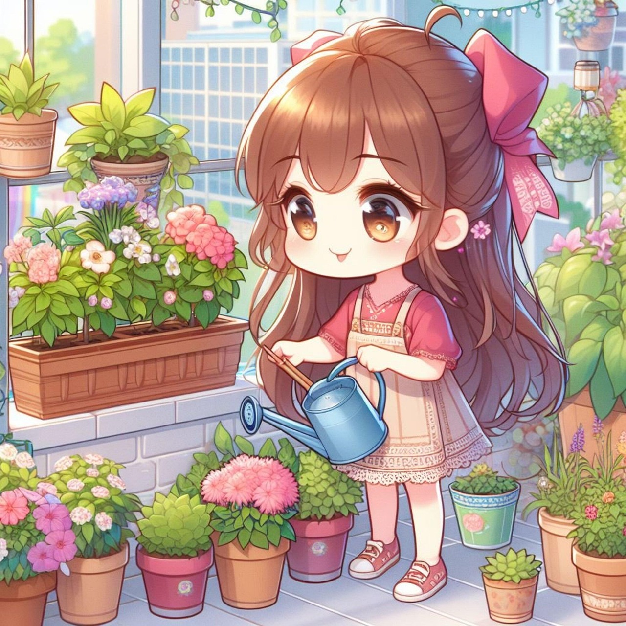 Download Ai Generated Girl Flowers Royalty Free Stock Illustration Image Pixabay
