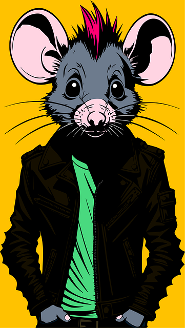 Rato Animal Punk - Gráfico vetorial grátis no Pixabay - Pixabay