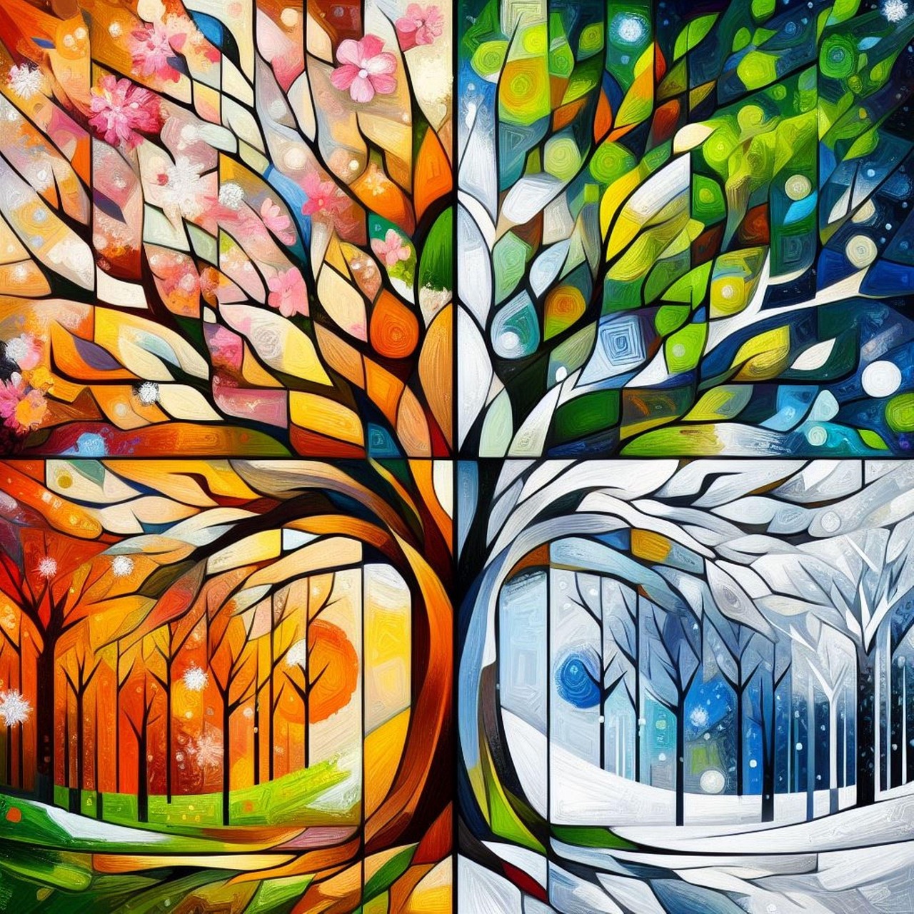 Vier Jahreszeiten Farben Baum - Kostenloses Bild auf Pixabay - Pixabay