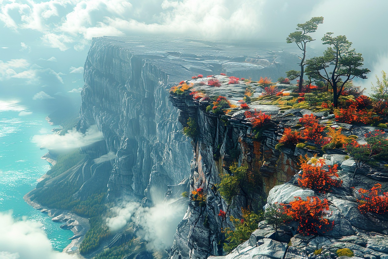 Download Ai Generated, Cliff, Nature. Royalty-Free Stock Illustration ...