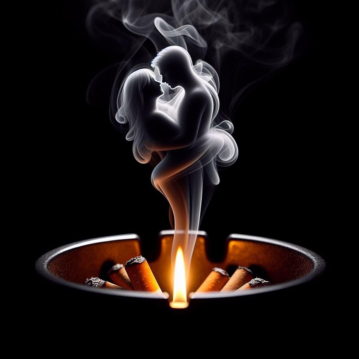 Download Smoke Art Couple, Smoke, Cigarretes. Royalty-Free Stock ...