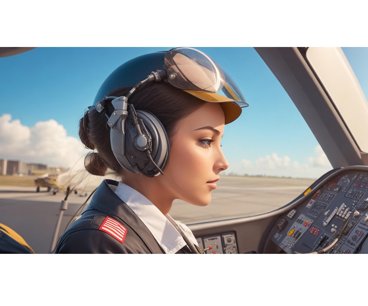 Download Woman, Pilot, Flying. Royalty-Free Stock Illustration Image ...