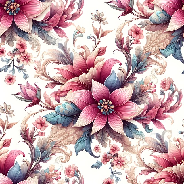 Download Flowers, Pattern, Leaves. Royalty-Free Stock Illustration ...