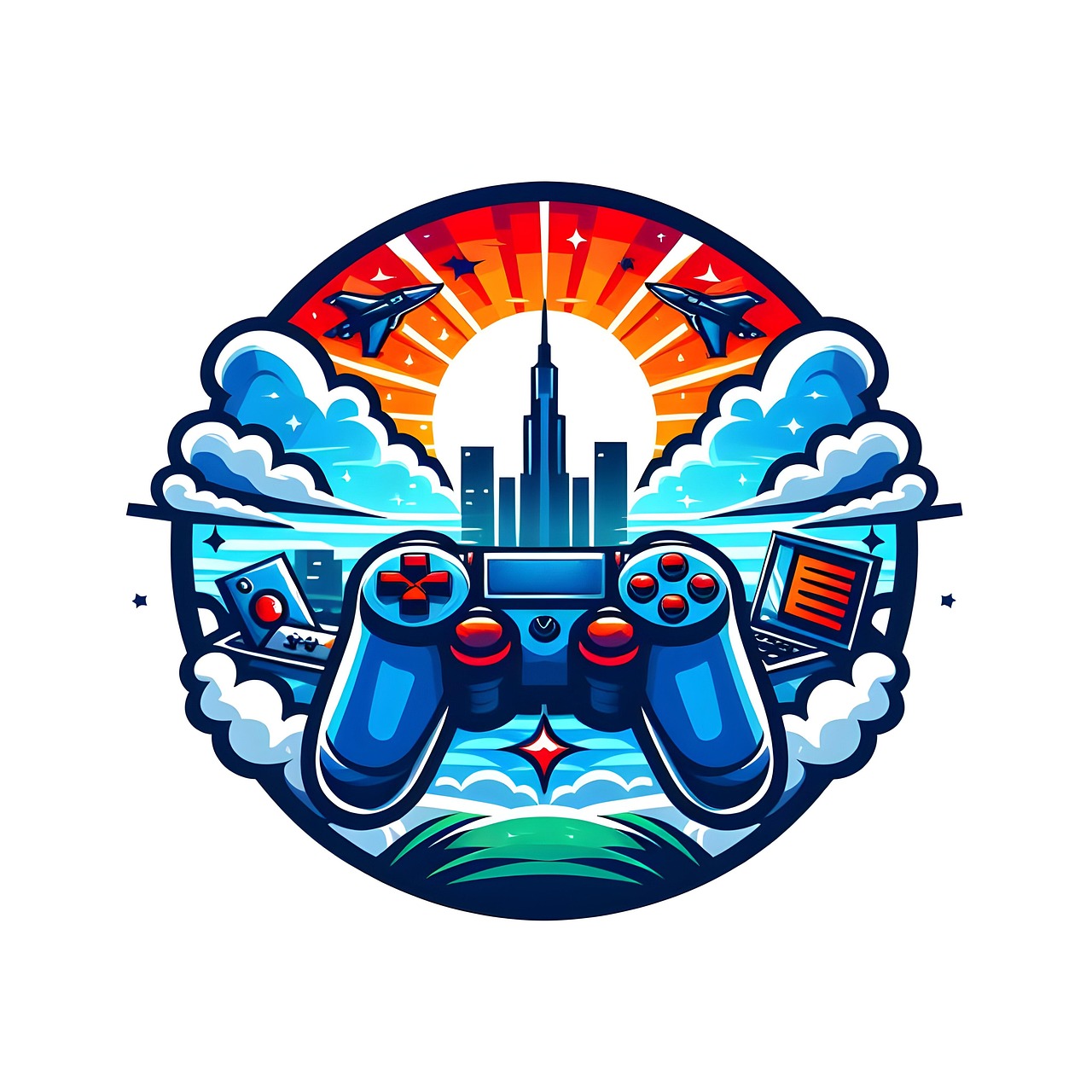Download Logo, Gaming, Technology. Royalty-Free Stock Illustration ...