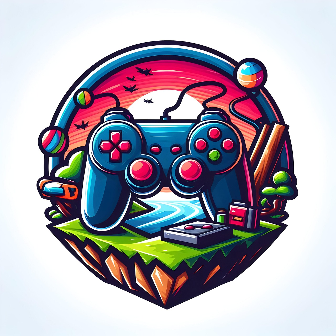 Download Logo, Gaming, Technology. Royalty-Free Stock Illustration ...