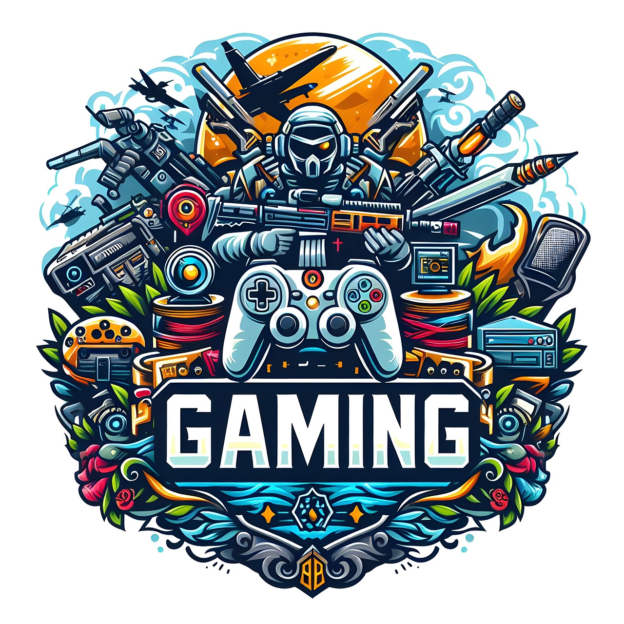 Download Logo, Gaming, Technology. Royalty-Free Stock Illustration ...