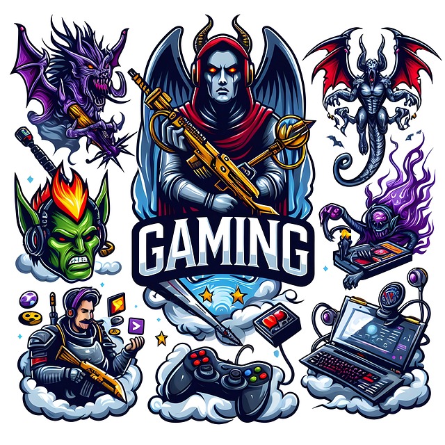 Download Logo, Gaming, Technology. Royalty-Free Stock Illustration ...