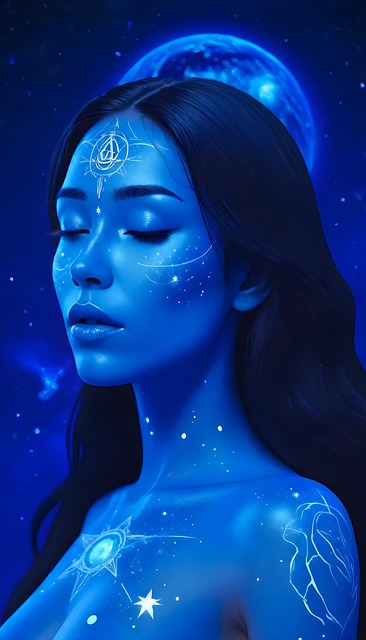 Download Blue, Lady, Cosmic. Royalty-Free Stock Illustration Image ...