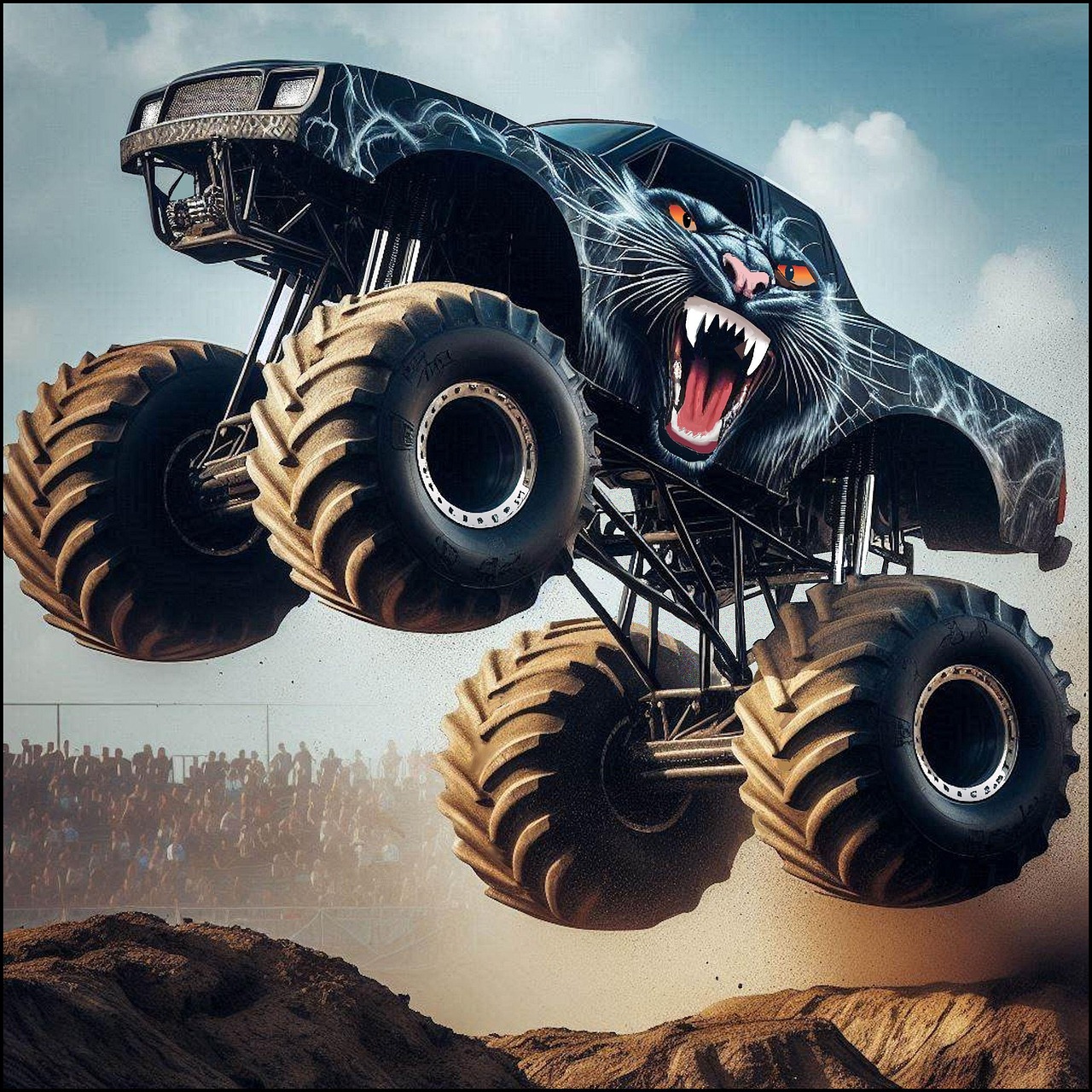 Download Monster Truck, Panther, Decal. Royalty-Free Stock Illustration ...
