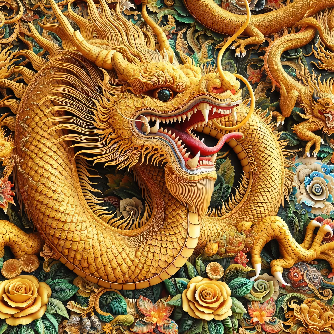 Download Ai Generated, Chinese, Dragon. Royalty-Free Stock Illustration ...