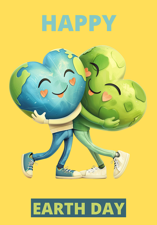 Download Happy Earth Day, Greeting Card, Earth. Royalty-Free Stock ...
