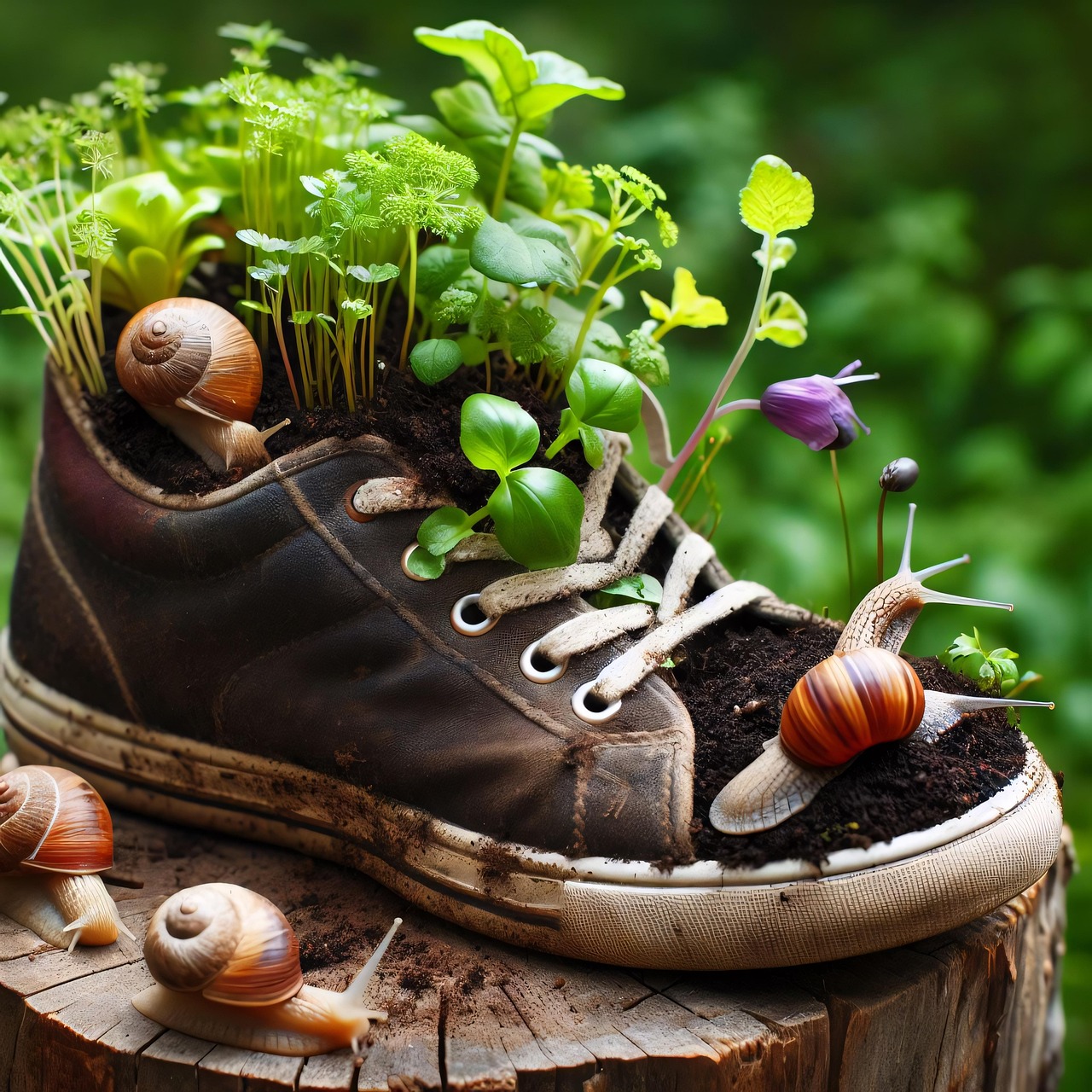 Chaussure Escargot Plantes - Image gratuite sur Pixabay - Pixabay