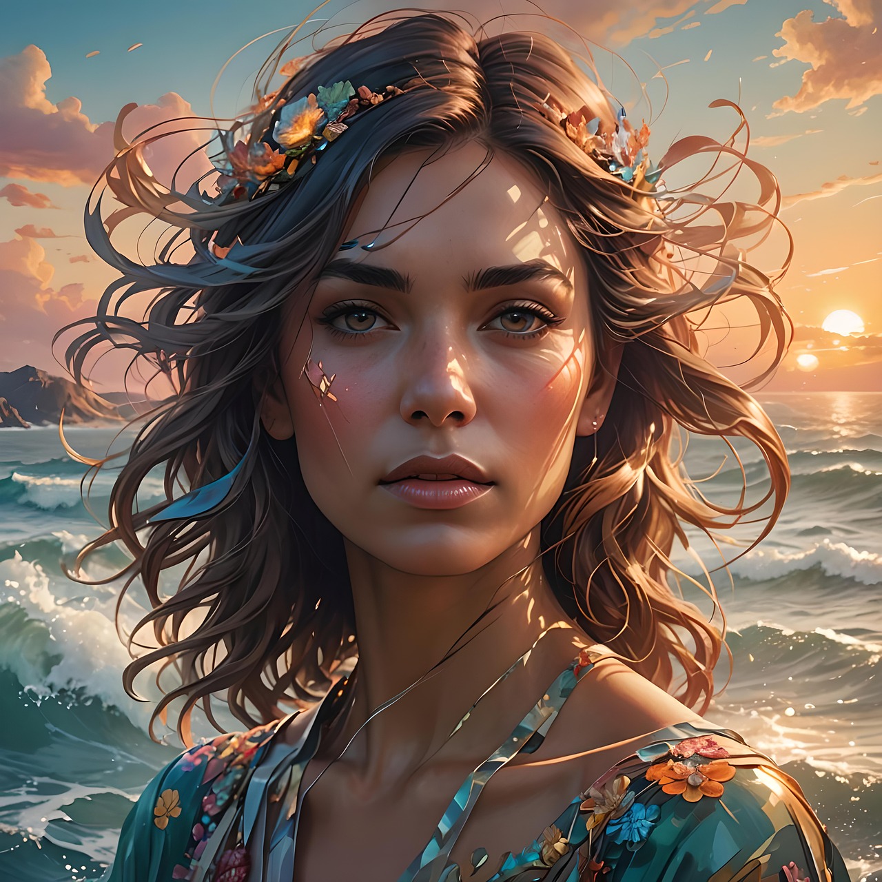 Download Ai Generated, Woman, Sea. Royalty-Free Stock Illustration Image - Pixabay