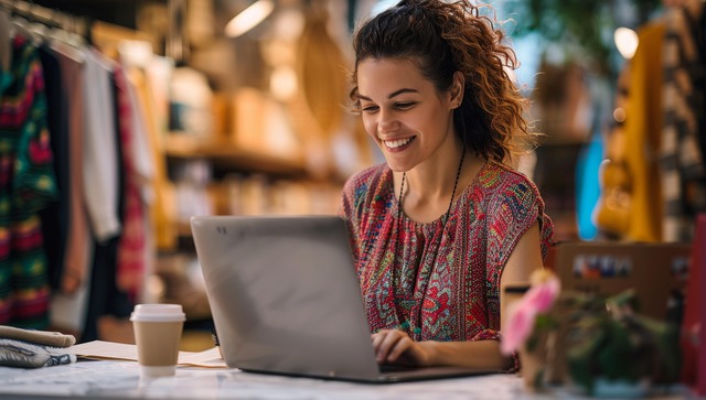 Download Woman, Laptop, Happy. Royalty-Free Stock Illustration Image ...