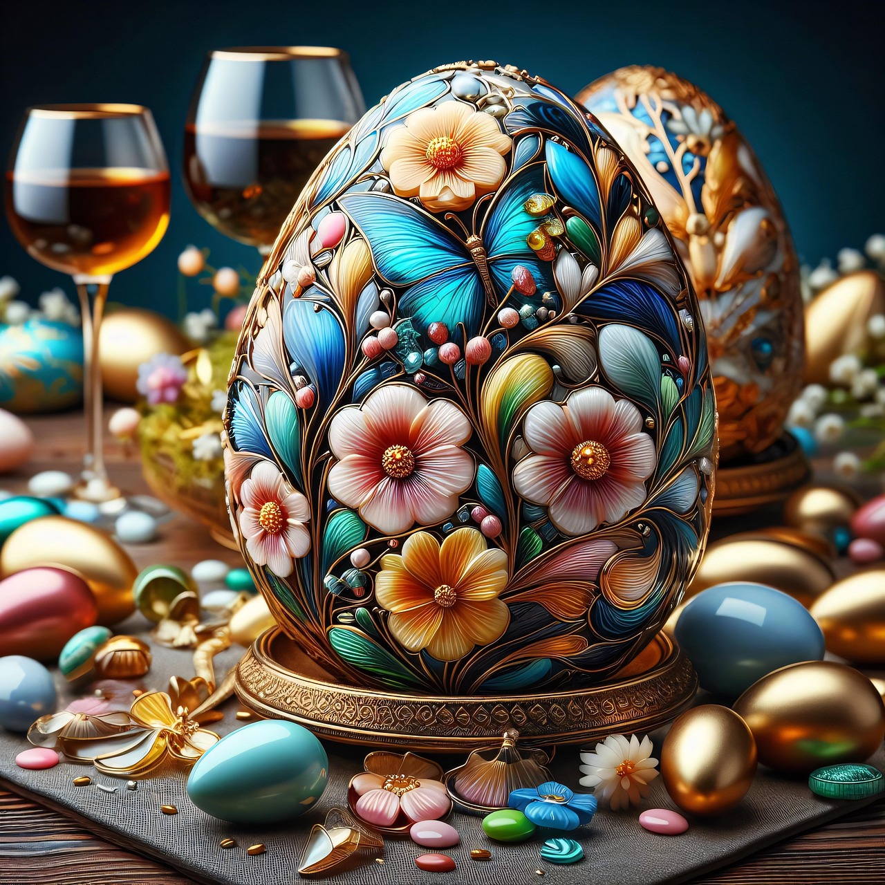Download Ai Generated, Easter, Eggs. Royalty-Free Stock Illustration ...