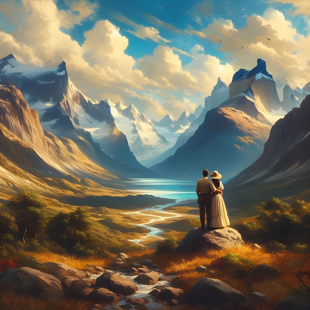 Download The Scenery, Couple, Lovers. Royalty-Free Stock Illustration ...