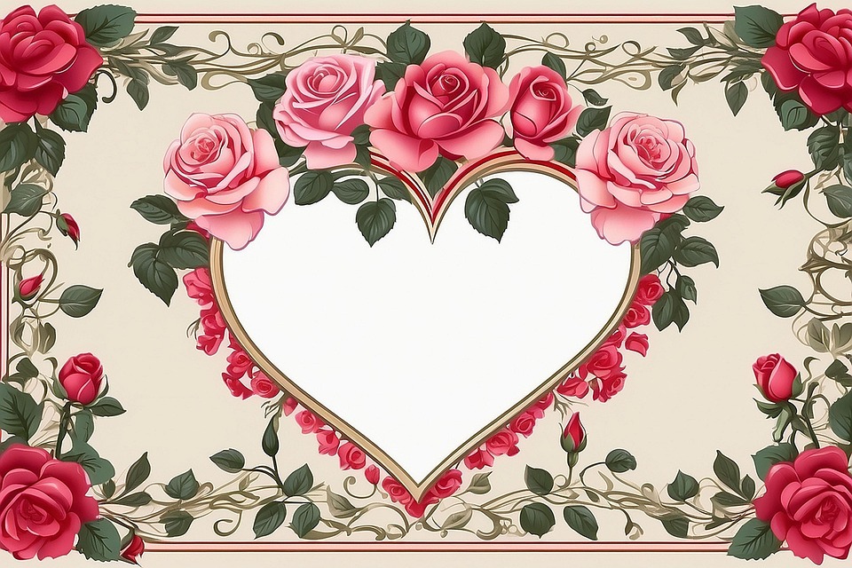 Coeur De Bordure Roses - Image gratuite sur Pixabay - Pixabay