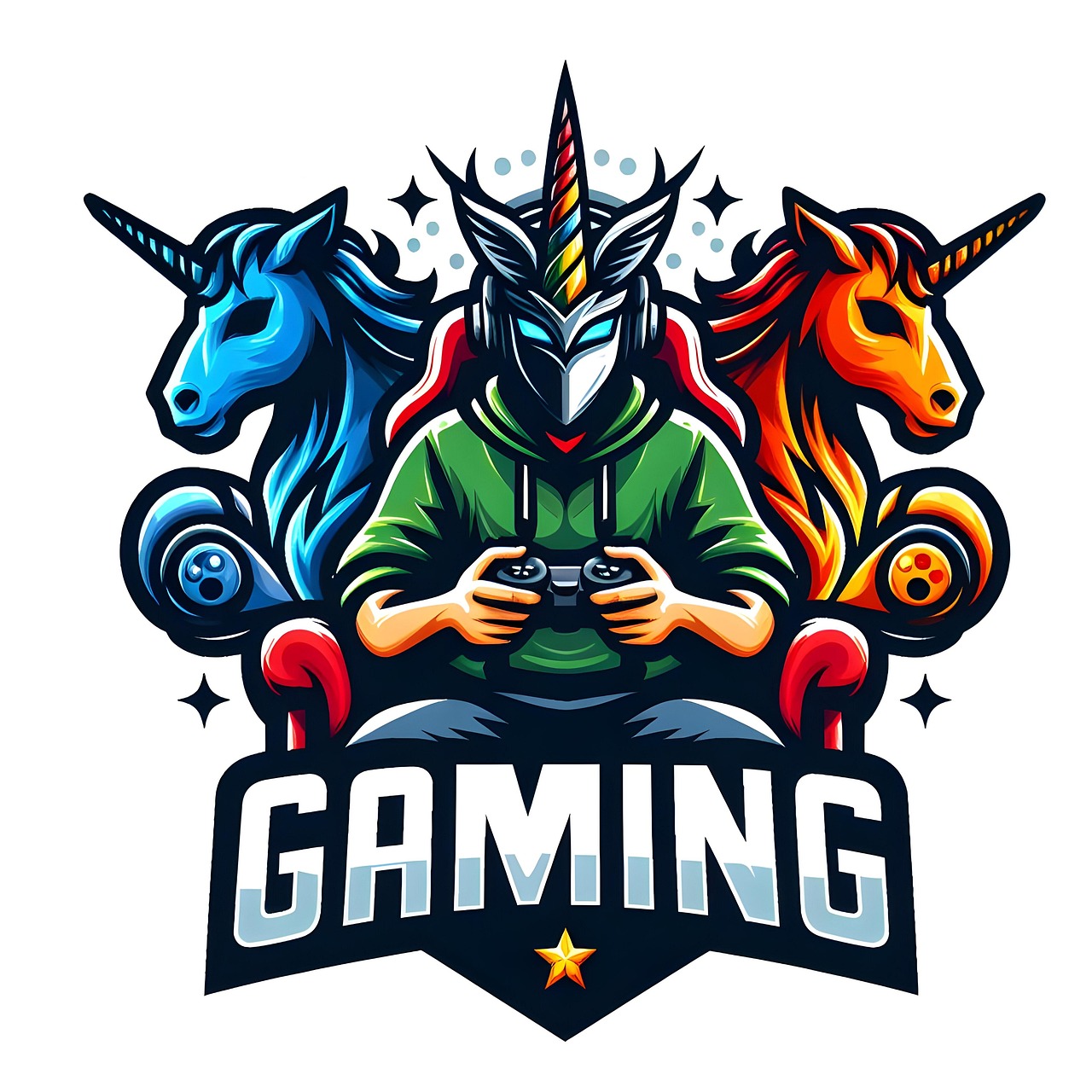 Download Ai Generated, Logo, Gaming. Royalty-Free Stock Illustration ...