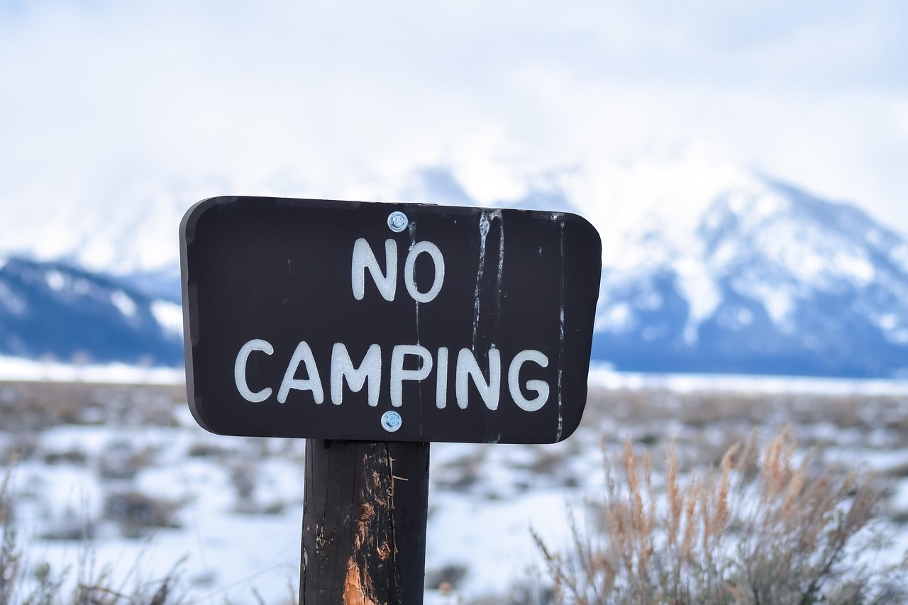 Sign Camping Winter - Free photo on Pixabay - Pixabay