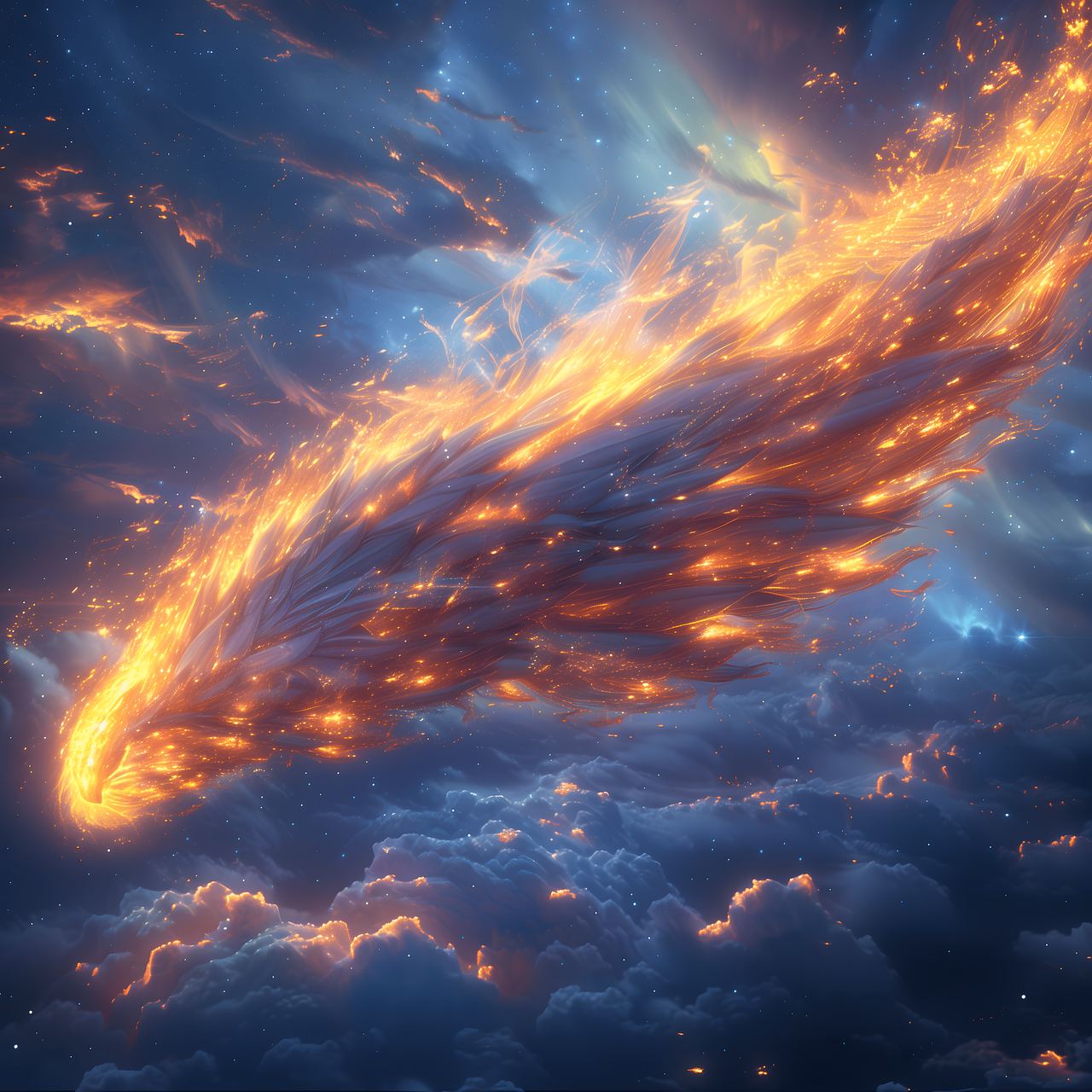 Download Ai Generated, Meteor, Lights. Royalty-Free Stock Illustration Image - Pixabay
