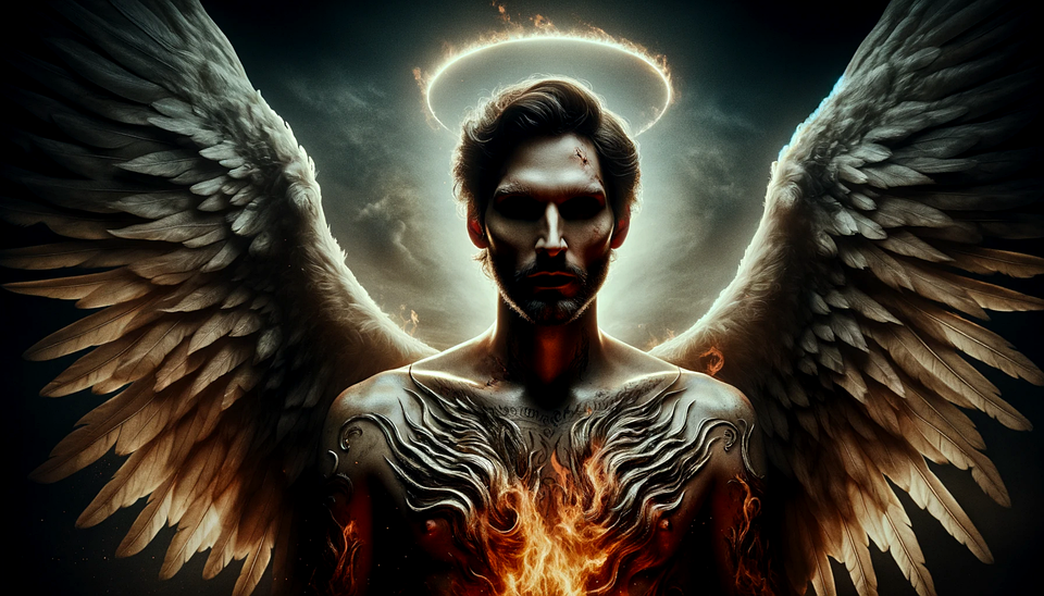 Download Ai Generated, Rebellion In Heaven, Lucifer'S Pride. Royalty ...