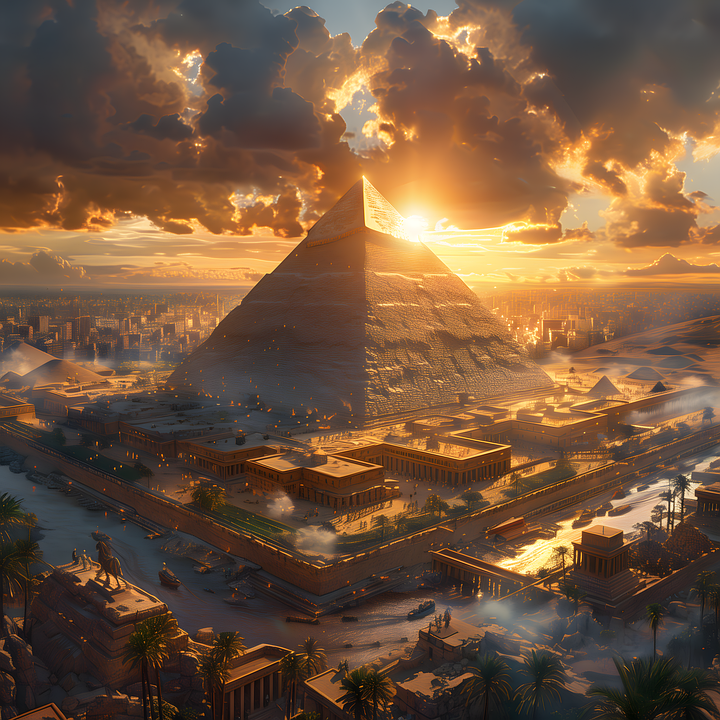 Download Ai Generated, Egypt, Pyramid. Royalty-Free Stock Illustration ...