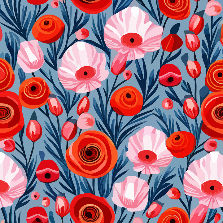 Download Ai Generated, Flowers, Flower Background. Royalty-Free Vector ...