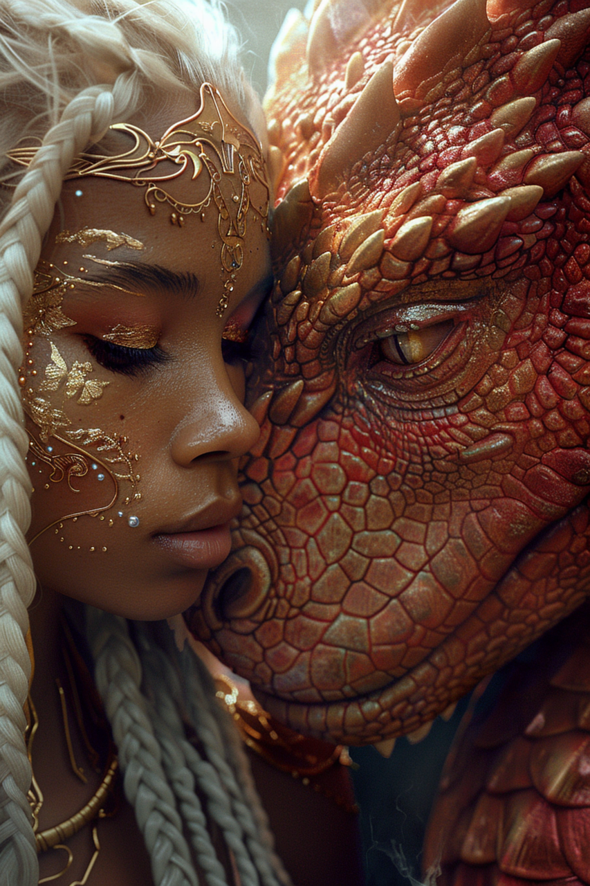 Download Ai Generated Woman Dragon Royalty Free Stock Illustration