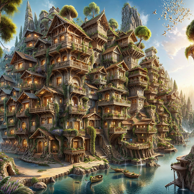 Download Fantasy, Dream, Buildings. Royalty-Free Stock Illustration ...