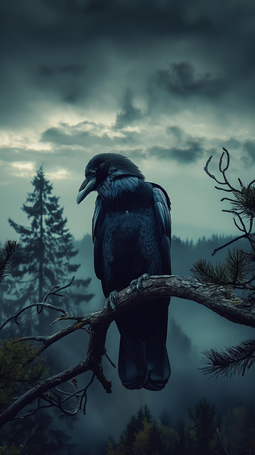 Download Ai Generated, Raven, Bird. Royalty-Free Stock Illustration ...