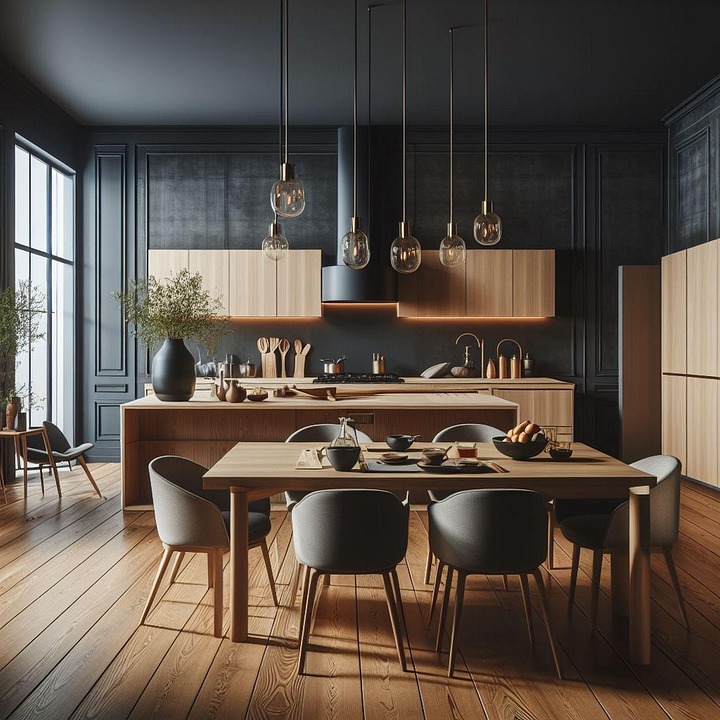 Download Ai Generated, Dining Room, Interior Design. Royalty-Free Stock ...