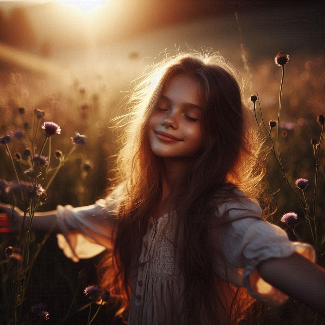 Download Girl Nature Portrait Royalty Free Stock Illustration Image 1339
