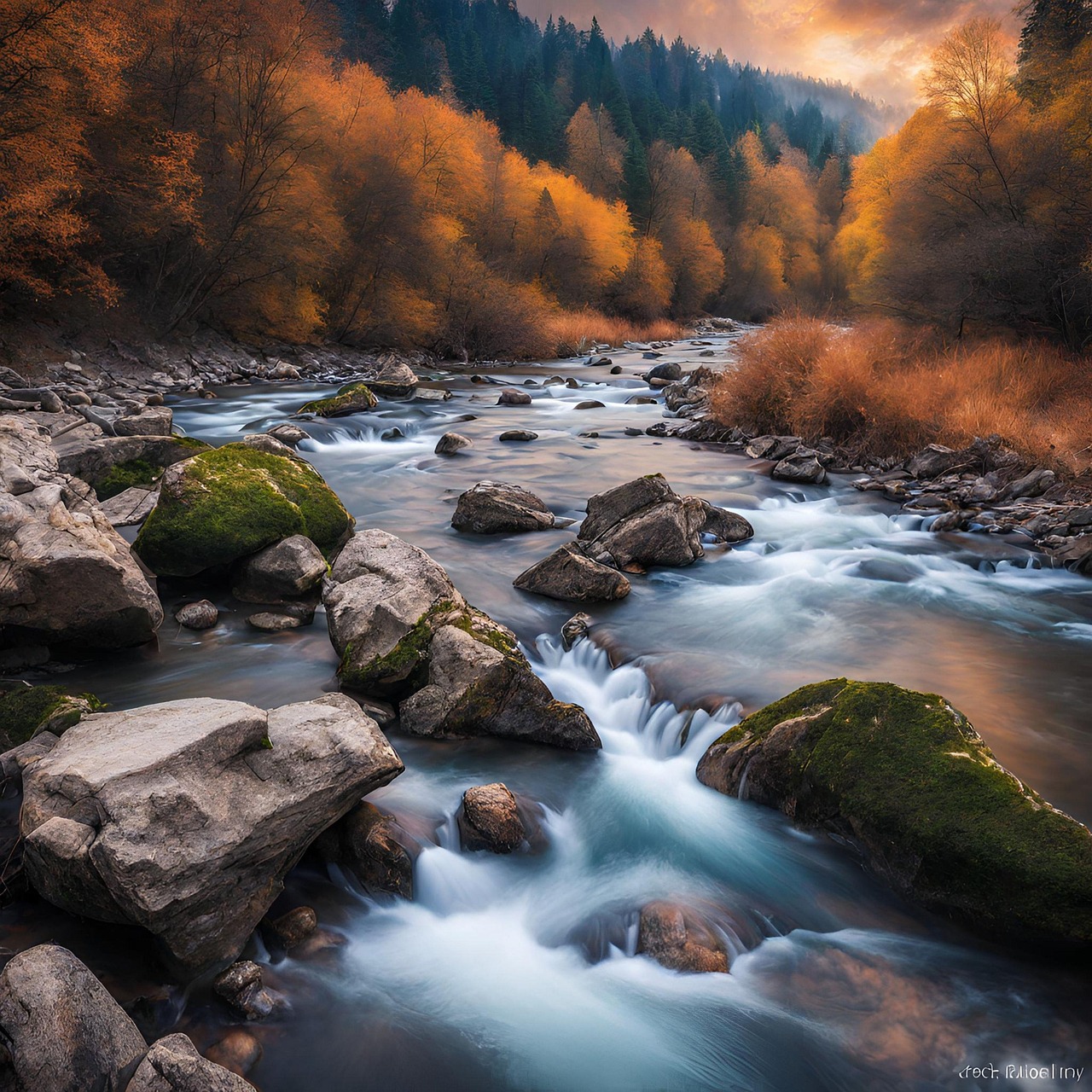 Download Riverside Natures Beauty, River, 4 Ever Green. Royalty-Free ...