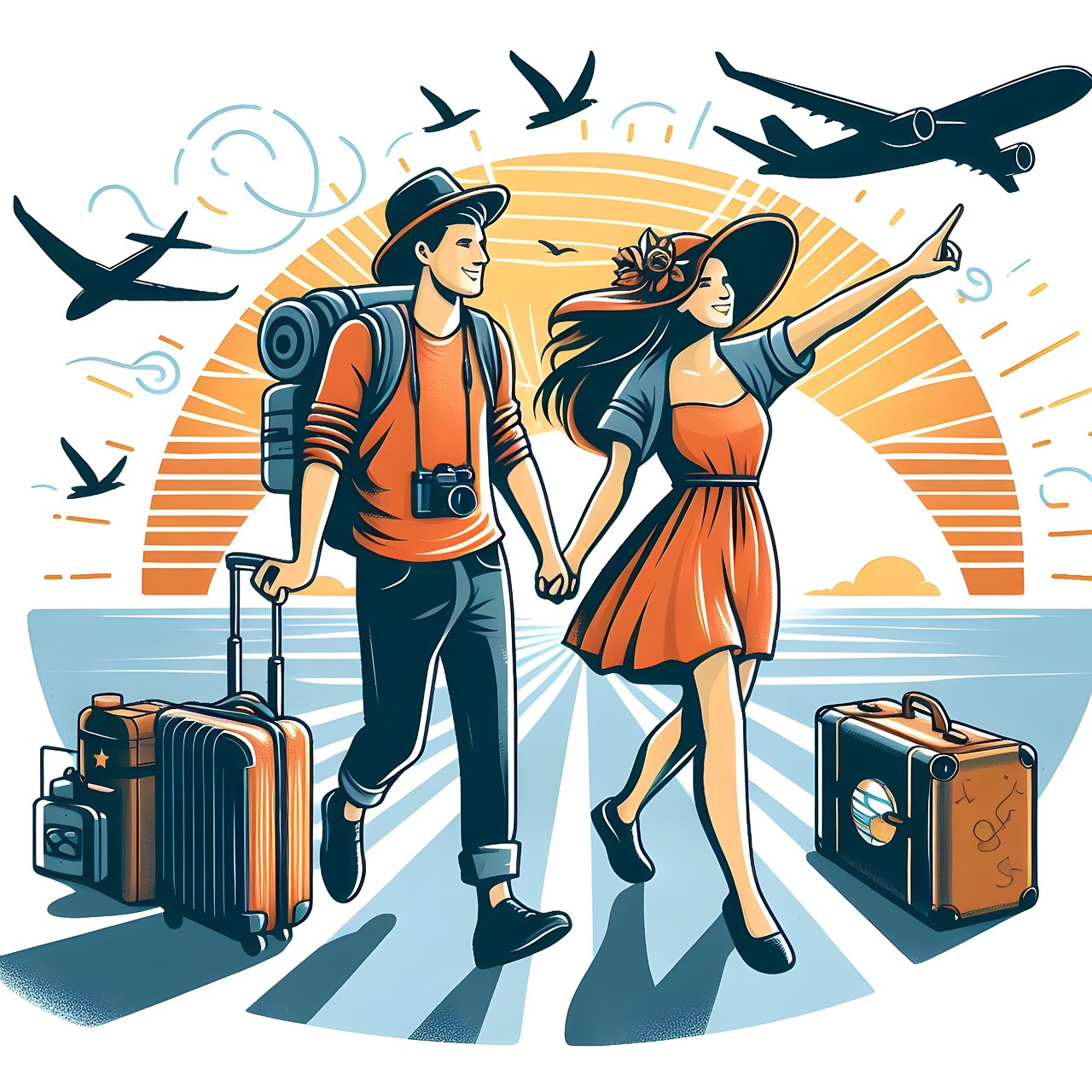 Download Honeymoon, Couple, Love. Royalty-Free Stock Illustration Image ...