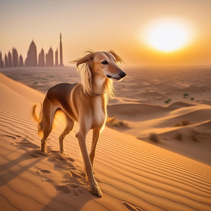 Download Dog, Saluki, Desert. Royalty-Free Stock Illustration Image ...