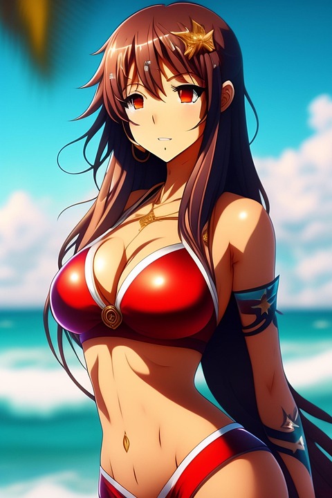 Download Ai Generated Woman Bikini Royalty Free Stock Illustration