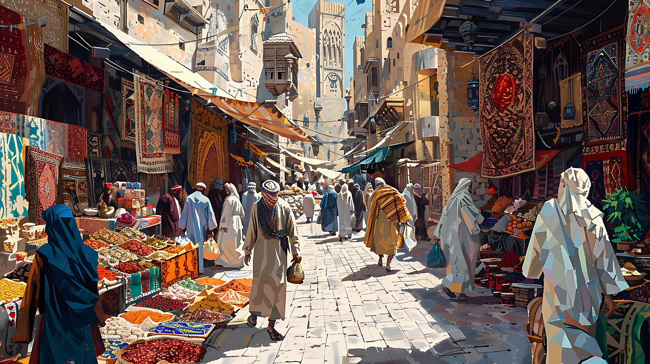 Download Market, Bazaar, Shopping. Royalty-Free Stock Illustration ...
