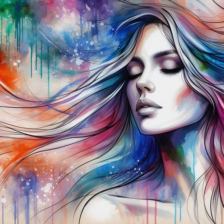 Download Woman, Girl, Creativity. Royalty-Free Stock Illustration Image ...