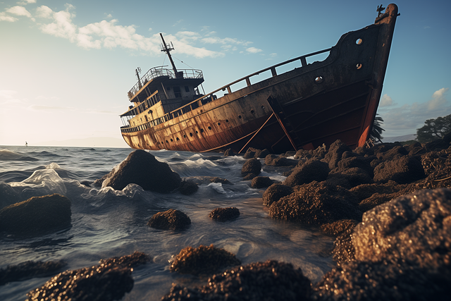 Download Ship Wreck, Ocean, Beach. Royalty-Free Stock Illustration ...