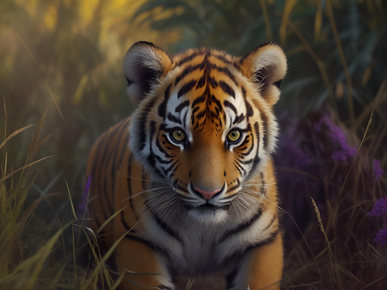 Download Ai Generated, Nature, Tiger. Royalty-Free Stock Illustration ...
