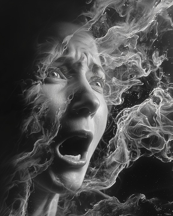 Download Ai Generated, Woman, Scream. Royalty-Free Stock Illustration ...