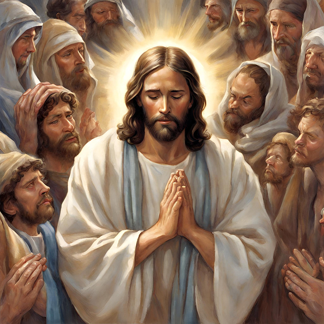 Download Jesus Praying In The Crowd, This Is How Jesus Prayed, Jesus ...