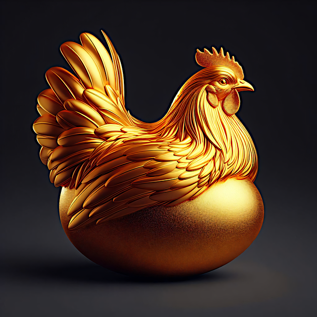 Download Golden Hen, Gold, Egg. Royalty-Free Stock Illustration Image ...