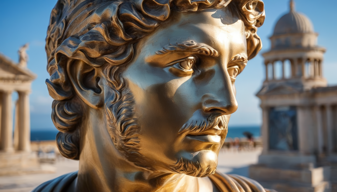 Download Ai Generated, Man, Statue. Royalty-Free Stock Illustration ...