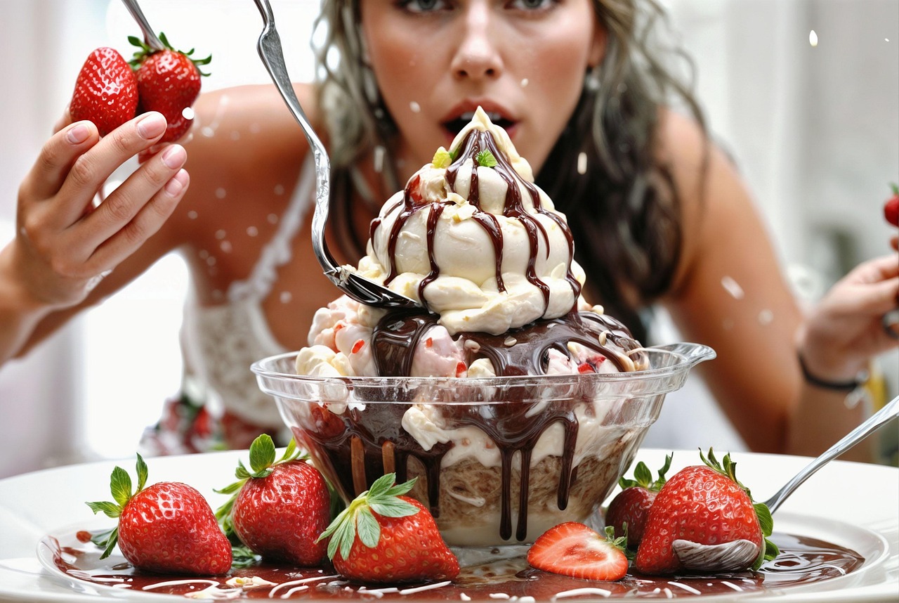 Download Woman, Ice Cream, Cold. Royalty-Free Stock Illustration Image ...